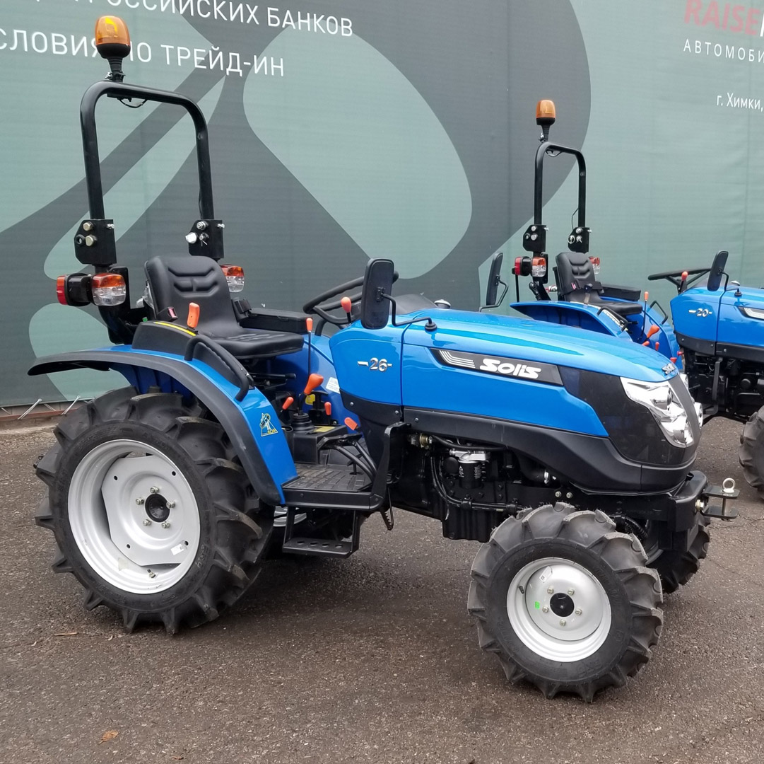 Трактор SOLIS 26 XTRA (Широкая колея + сельхозколеса) (С ПСМ) в Туле | Характеристики | Фото ...